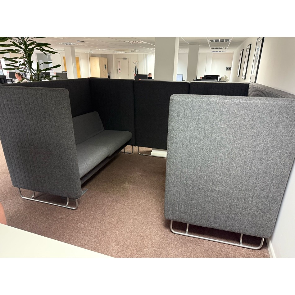 Large Grey Meeting Booth